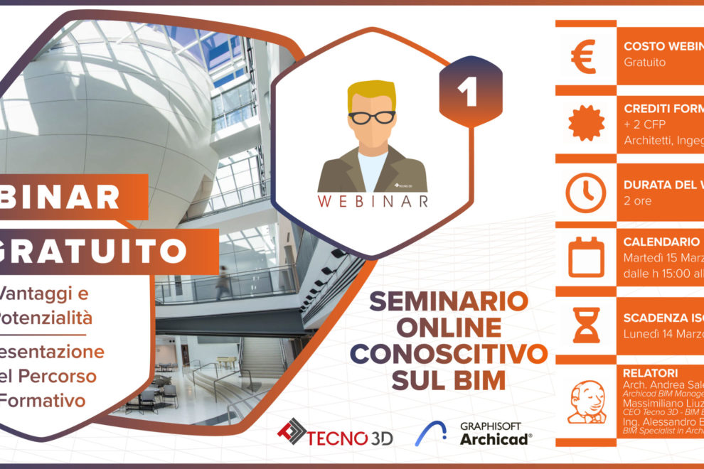 PERCORSO BIM SPECIALIST 2022 – Tecno 3D