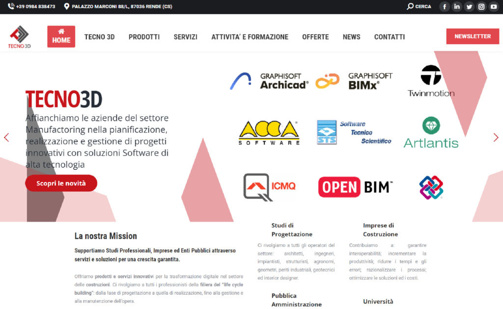 Tecno 3D – BIM SOFTWARE CENTER – GRAPHISOFT RESELLER – GRAPHISOFT Archicad, Acca Software, STS ...